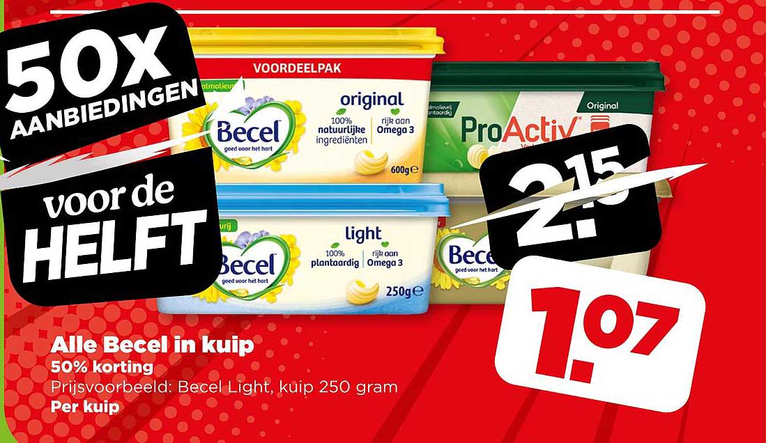 Alle Becel In Kuip Aanbieding bij PLUS - FolderFeest.nl