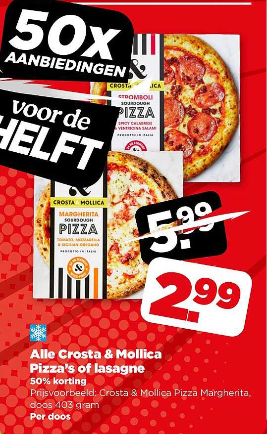 Alle Crosta & Mollica Pizza's Of Lasagne Aanbieding bij PLUS ...