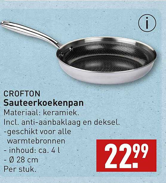 Crofton Sauteerkoekenpan aanbieding bij ALDI