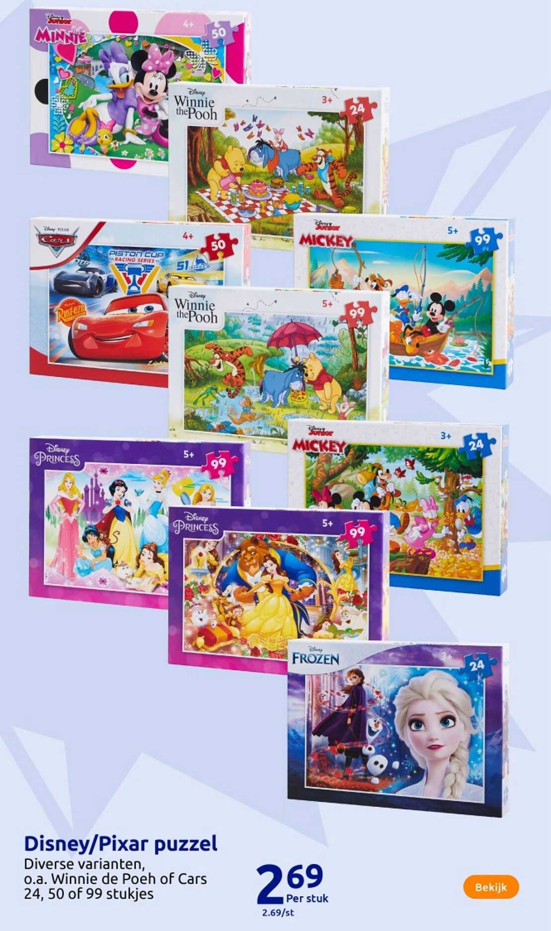 Disney/Pixar Puzzel aanbieding bij Action