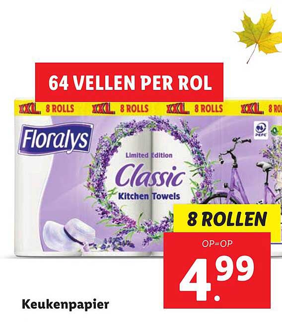 Floralys Classic Keukenpapier aanbieding bij Lidl