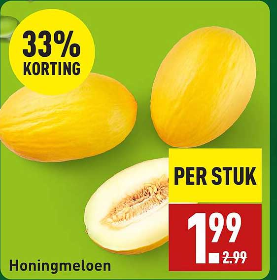 Honingmeloen aanbieding bij ALDI