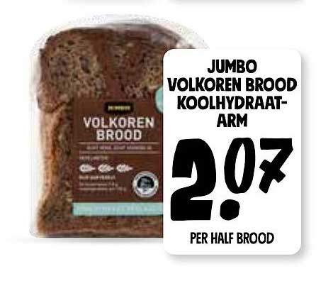 Jumbo Volkoren Brood Koolhydraat-Arm Aanbieding bij Jumbo - FolderFeest.nl