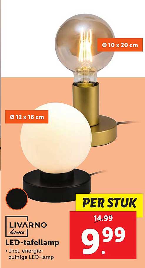 Livarno Home Led-Tafellamp aanbieding bij Lidl