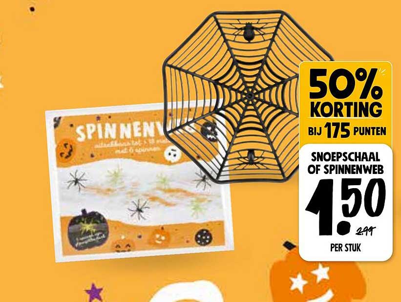Snoepschaal Of Spinnenweb Aanbieding bij Jumbo - FolderFeest.nl