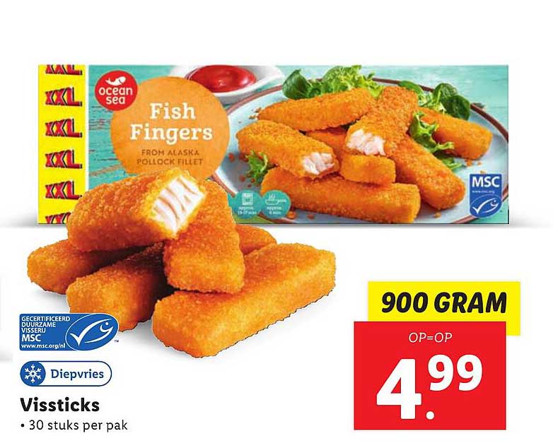 Vissticks aanbieding bij Lidl