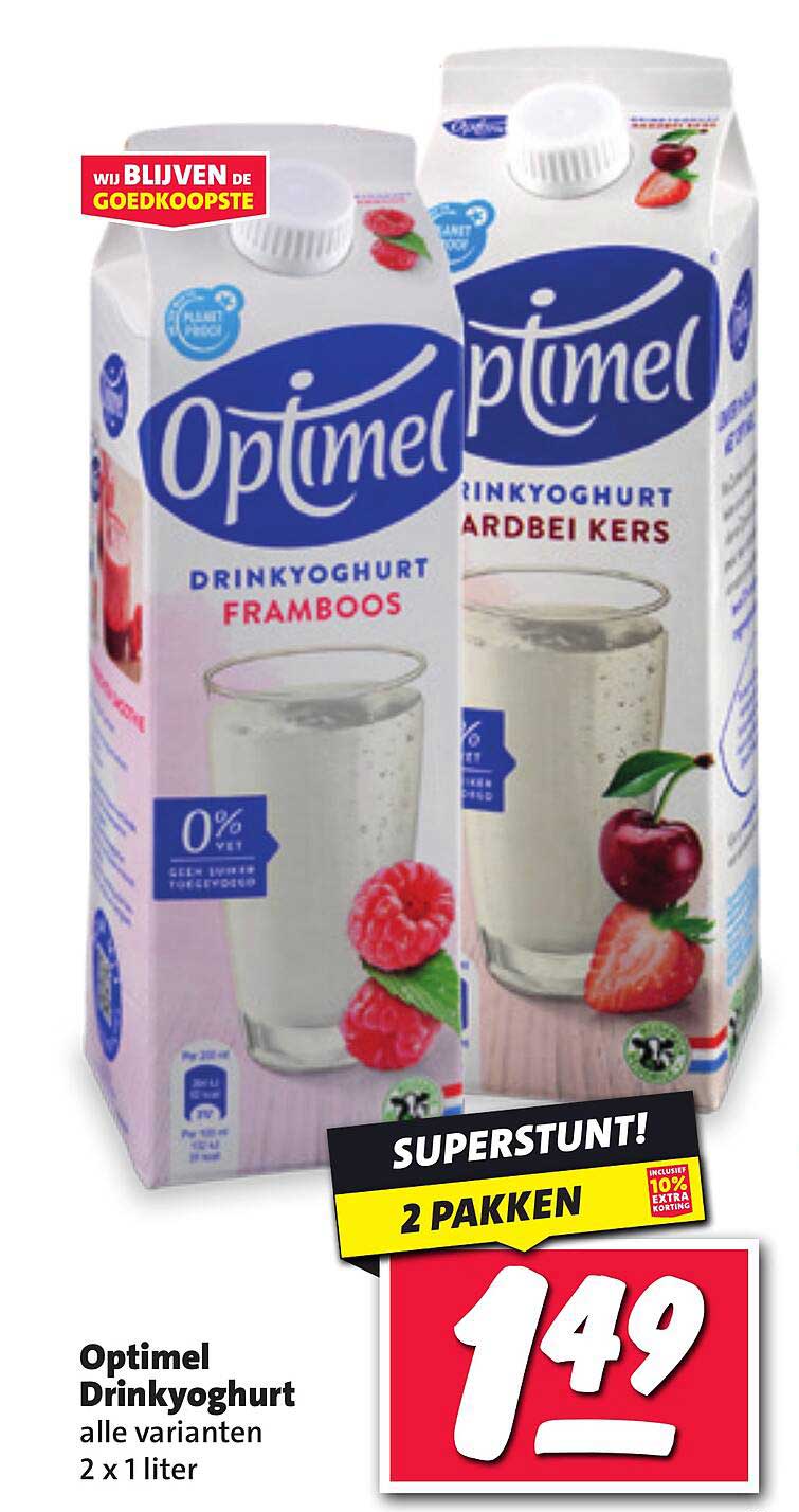 Optimel Drinkyoghurt aanbieding bij Nettorama