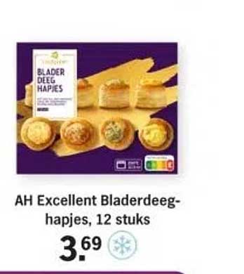 Ah Excellent Bladerdeeghapjes Aanbieding bij Albert Heijn - FolderFeest.nl