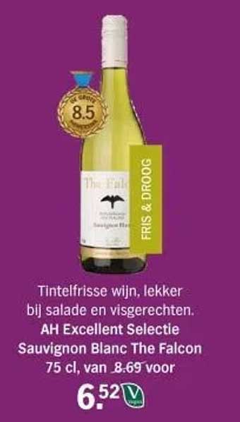 Ah Excellent Selectie Sauvignon Blanc The Falcon aanbieding bij Albert ...