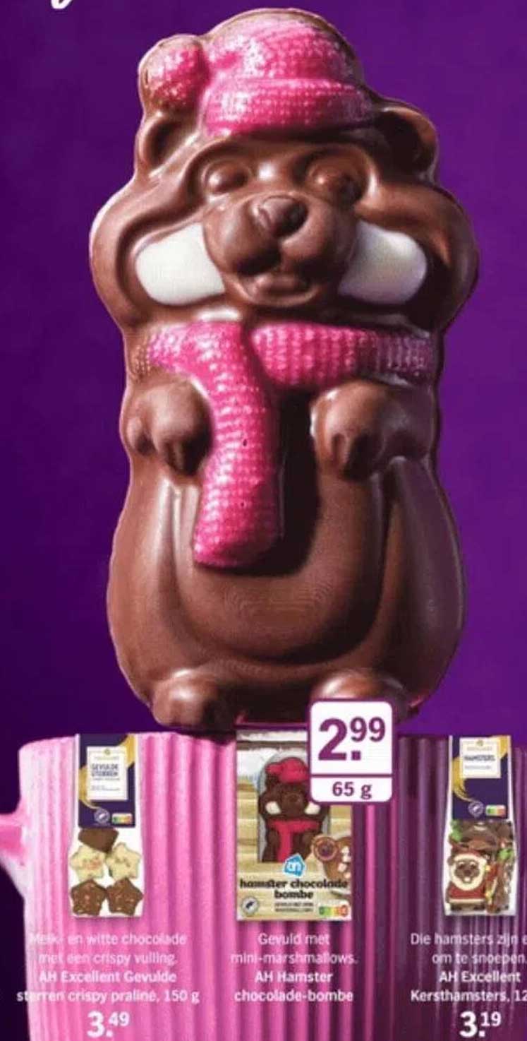 Ah Hamster Chocolade-Bombe Aanbieding bij Albert Heijn - FolderFeest.nl