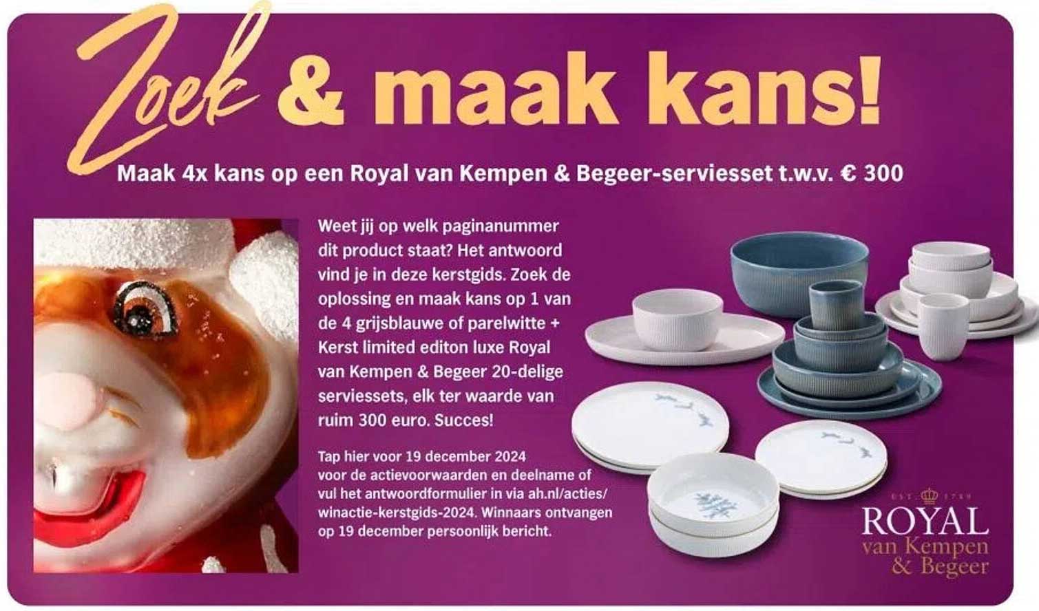 Royal Van Kempen & Begeer Serviesset Aanbieding bij Albert Heijn ...