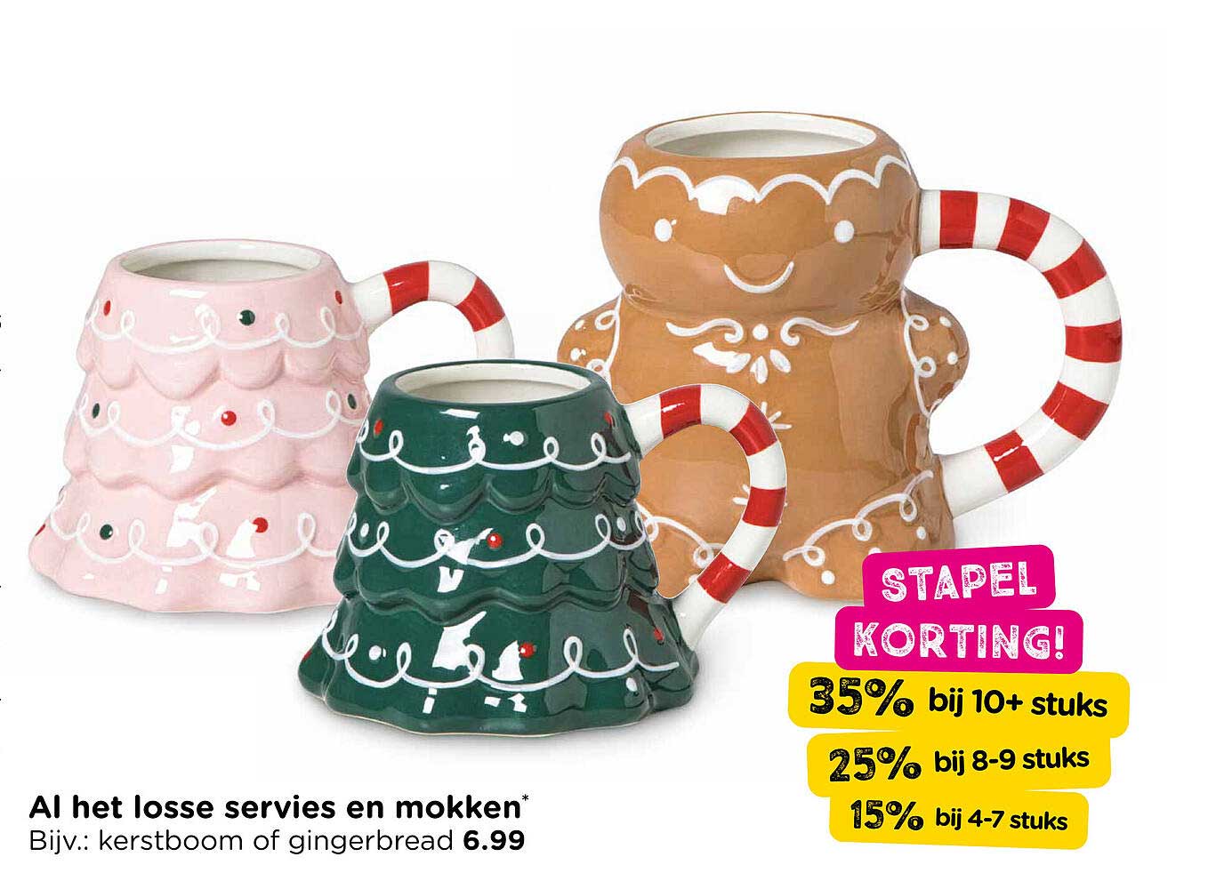 Al Het Losse Servies En Mokken* Bijv.: Kerstboom Of Gingerbread 6.99 ...