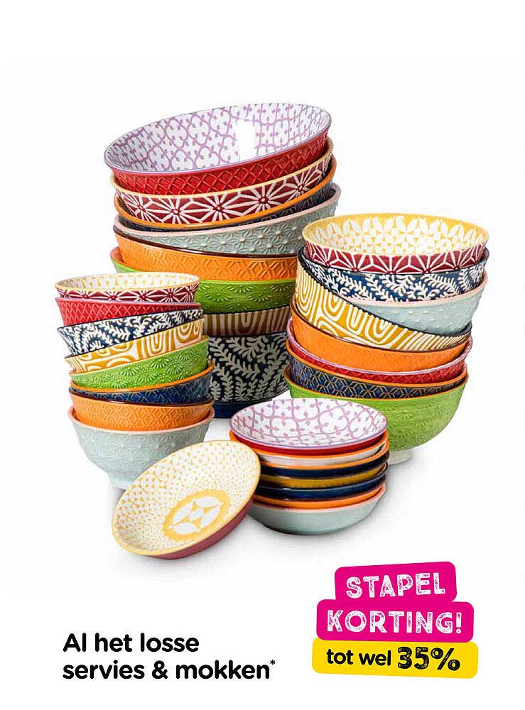 Al Het Losse Servies & Mokken* Aanbieding bij Xenos - FolderFeest.nl