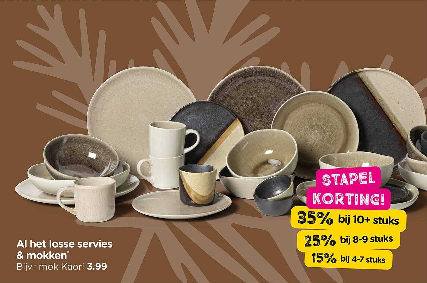 Al Het Losse Servies & Mokken* Bijv.: Mok Kaori 3.99 Aanbieding bij ...