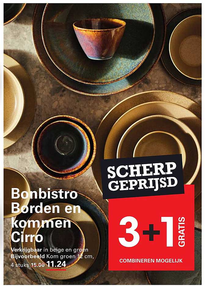 Bonbistro Servies Aanbieding bij Makro - FolderFeest.nl