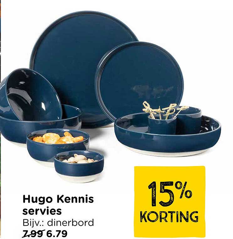 Hugo Kennis Servies Aanbieding bij Xenos - FolderFeest.nl