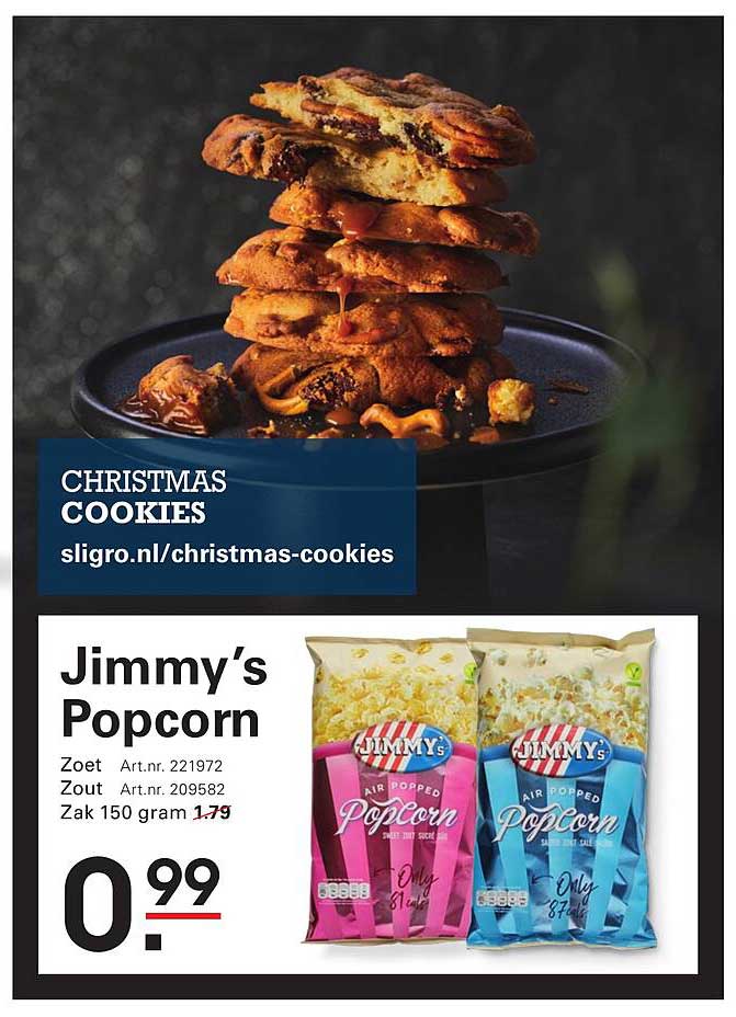 Jimmy's Popcorn Mini Sweet & Salt Aanbieding bij Makro - FolderFeest.nl
