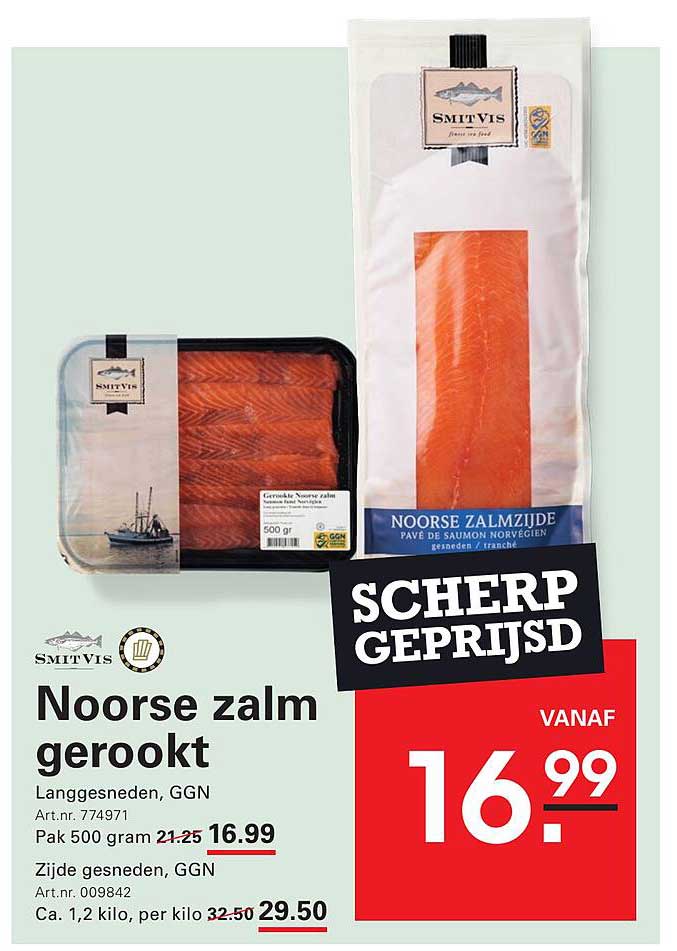 Noorse Zalm Gerookt Aanbieding bij Sligro - FolderFeest.nl