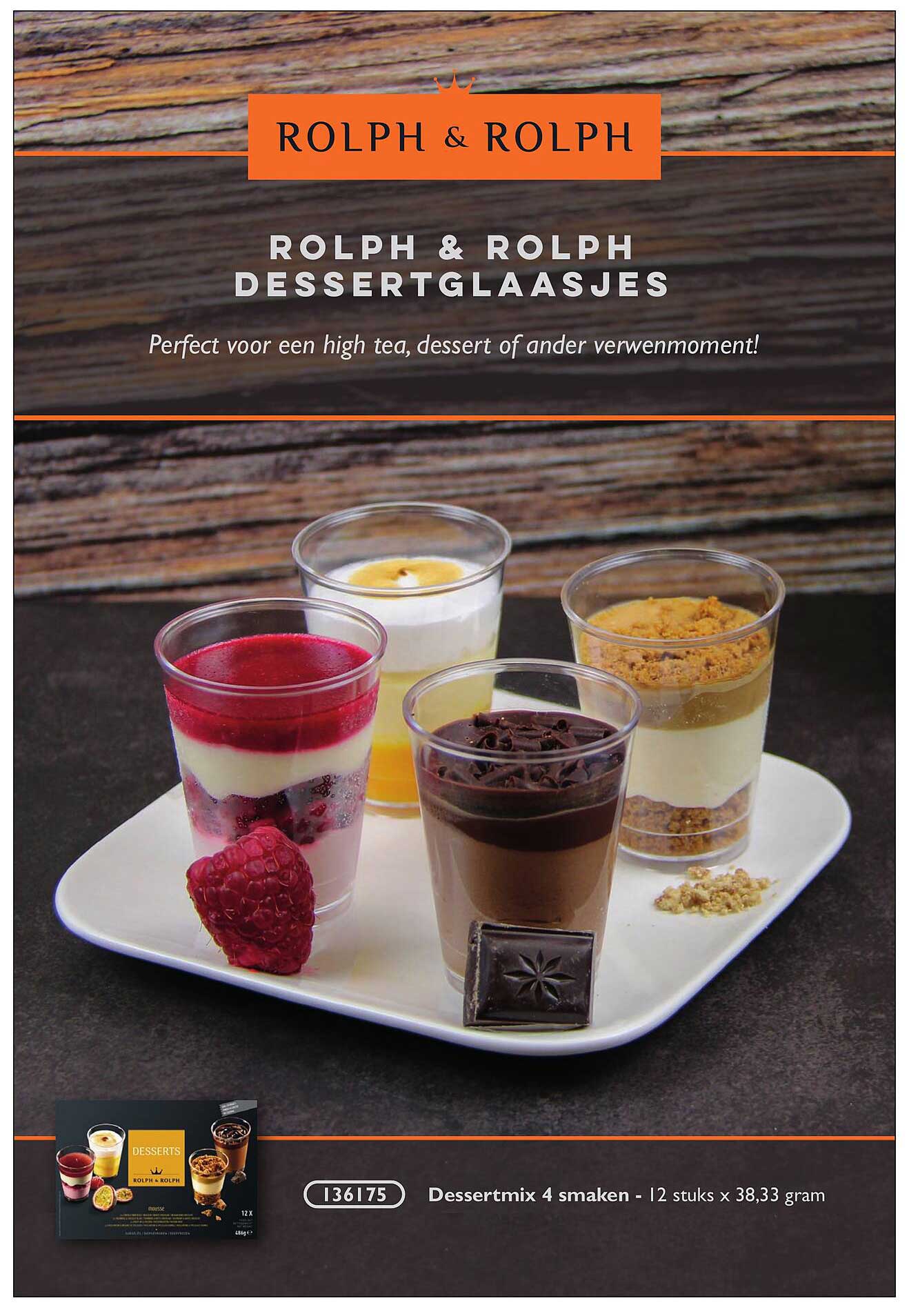 Rolph & Rolph Dessertglaasjes Aanbieding bij Sligro - FolderFeest.nl