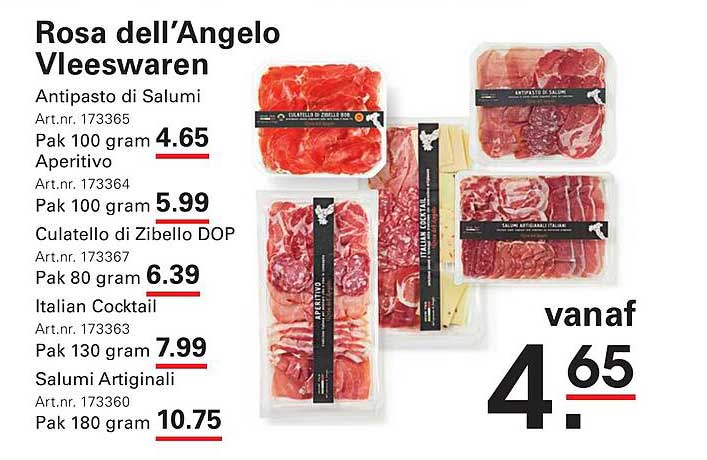 Rosa Dell’angelo Vleeswaren Aanbieding bij Sligro - FolderFeest.nl