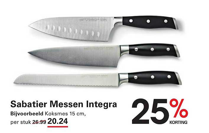 Sabatier Messen Integra Aanbieding bij Sligro - FolderFeest.nl