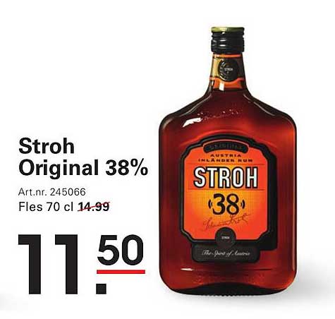Stroh Original 38% Aanbieding bij Sligro - FolderFeest.nl