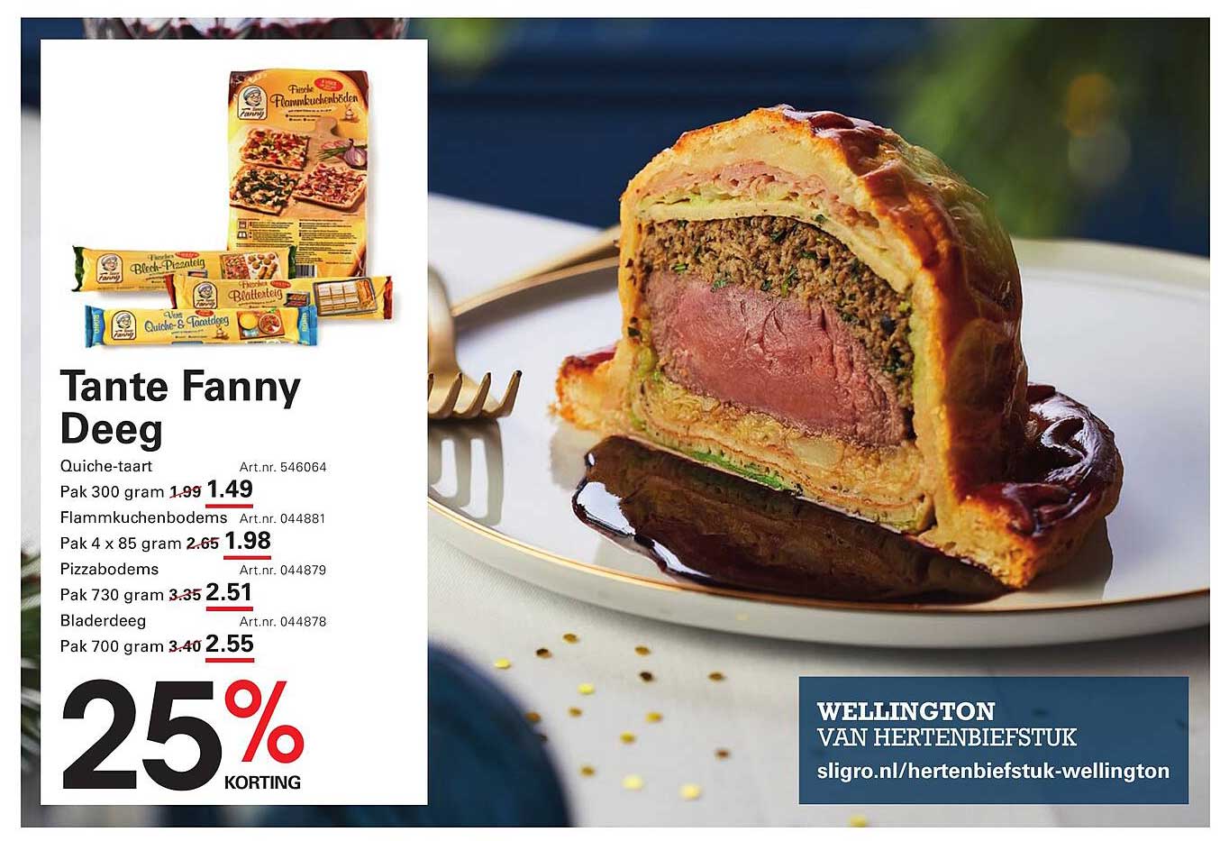 Tante Fanny Deeg Aanbieding bij Sligro - FolderFeest.nl