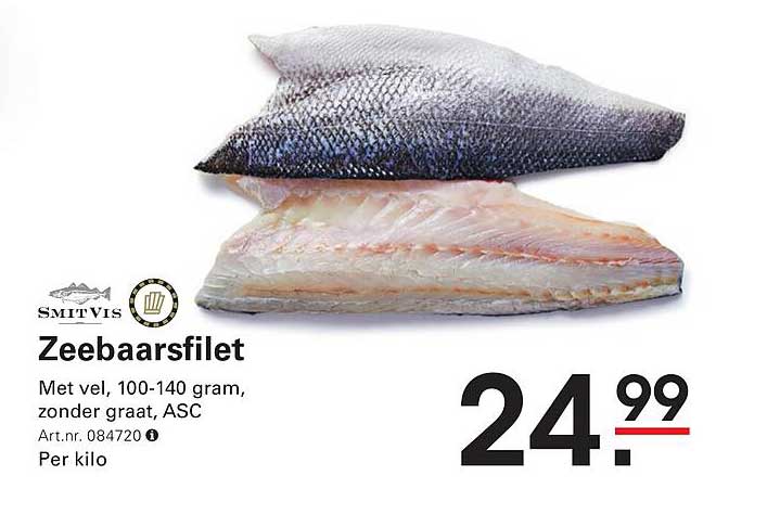 Zeebaarsfilet Aanbieding bij Sligro - FolderFeest.nl