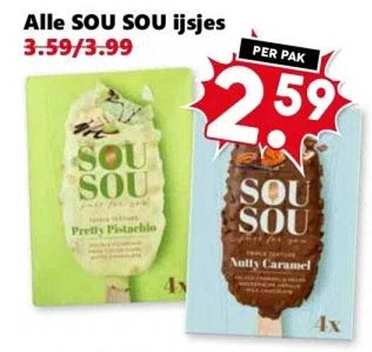 Alle Sou Sou Ijsjes Aanbieding bij Coop - FolderFeest.nl