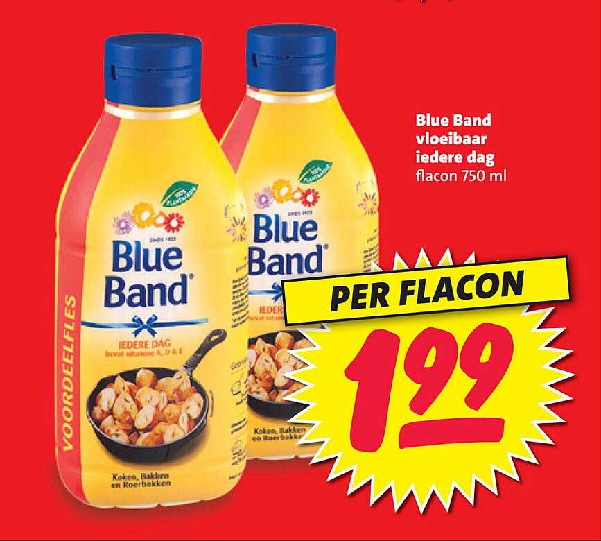 Blue Band Vloeibaar Iedere Dag Flacon 750 Ml Aanbieding bij Boni ...