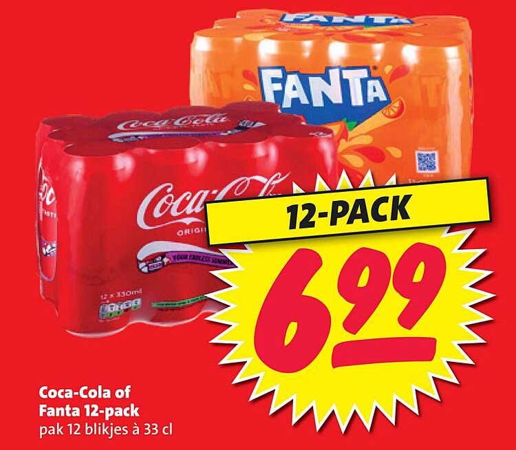 Coca-Cola Of Fanta 12-Pack Aanbieding bij Boni - FolderFeest.nl