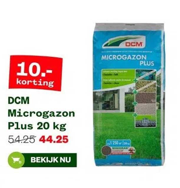 Dcm Microgazon Plus 20 Kg Aanbieding bij Welkoop - FolderFeest.nl