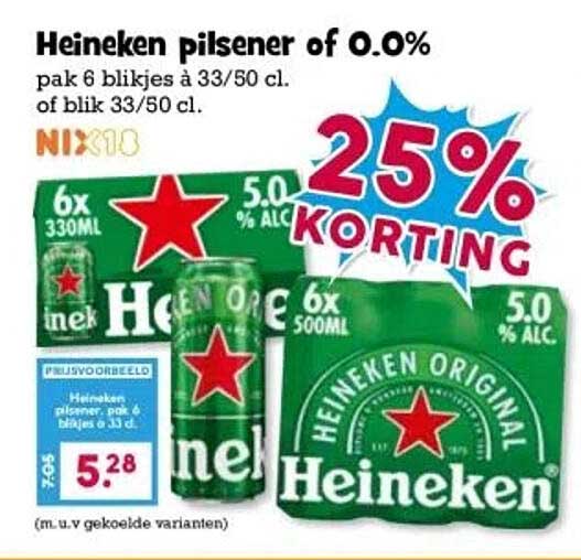 Heineken Pilsener Aanbieding bij HANOS - FolderFeest.nl