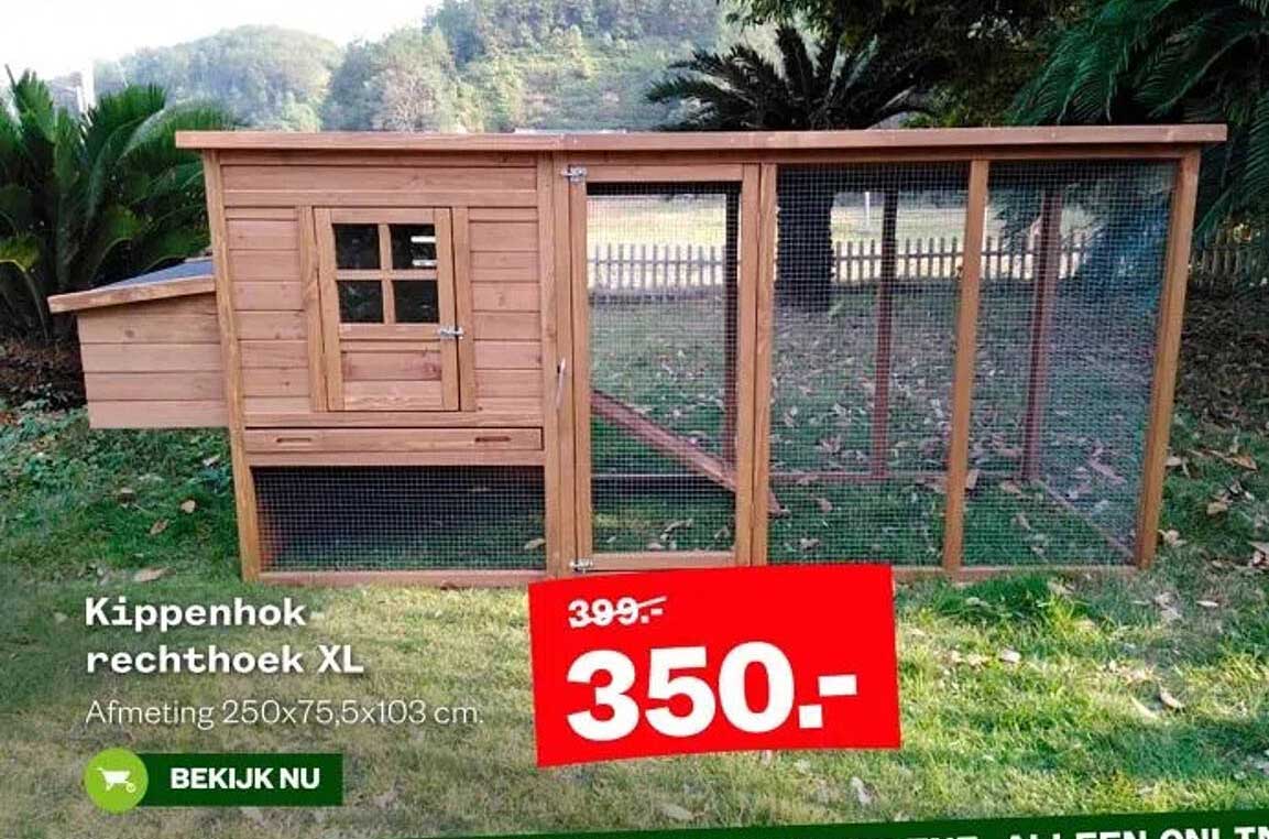 Kippenhok Met Uitlopen Aanbieding bij Van Cranenbroek - FolderFeest.nl