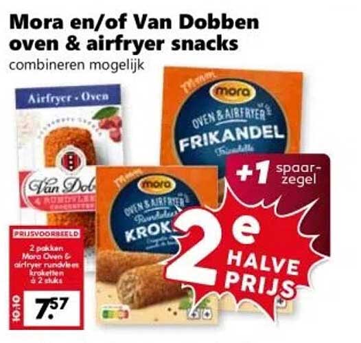 Mora En/Of Van Dobben Oven & Airfryer Snacks Aanbieding bij Coop ...