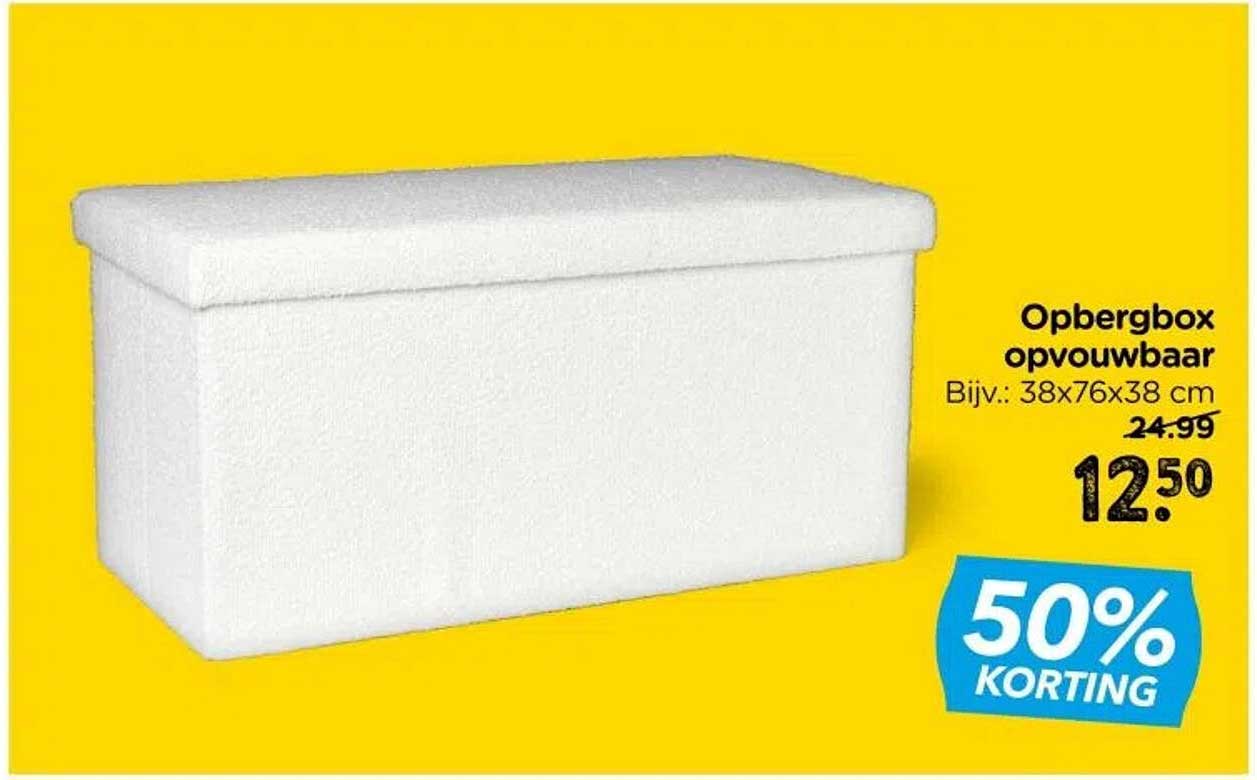 Opbergbox Opvouwbaar Aanbieding bij Xenos - FolderFeest.nl