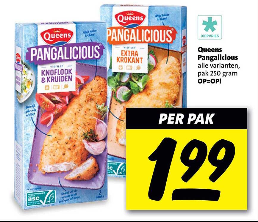 Queens Pangalicious Alle Varianten, Pak 250 Gram Op=Op! Aanbieding bij ...