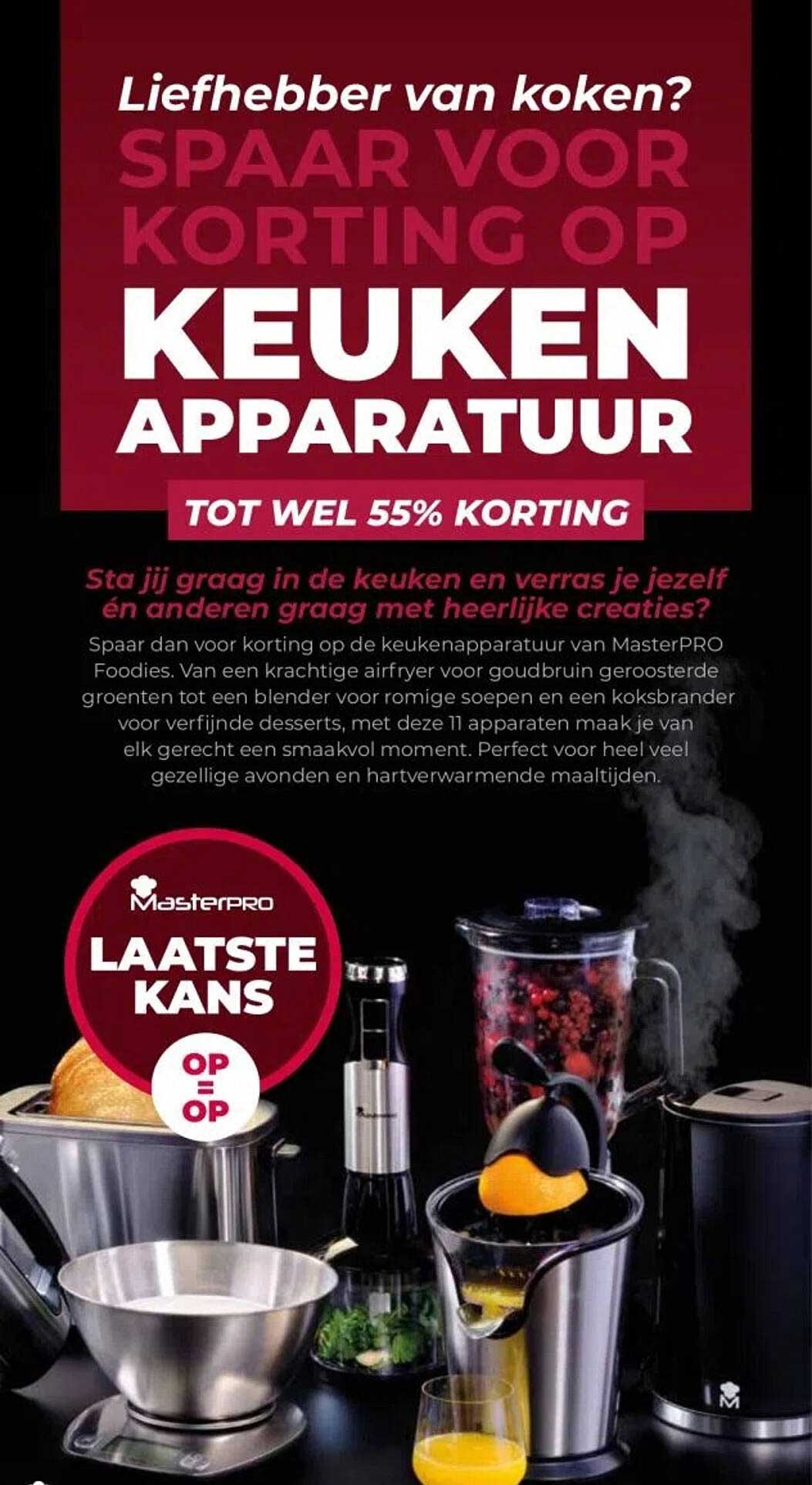 Spar Voor Korting Op Keuken Apparatuur Aanbieding bij Coop - FolderFeest.nl