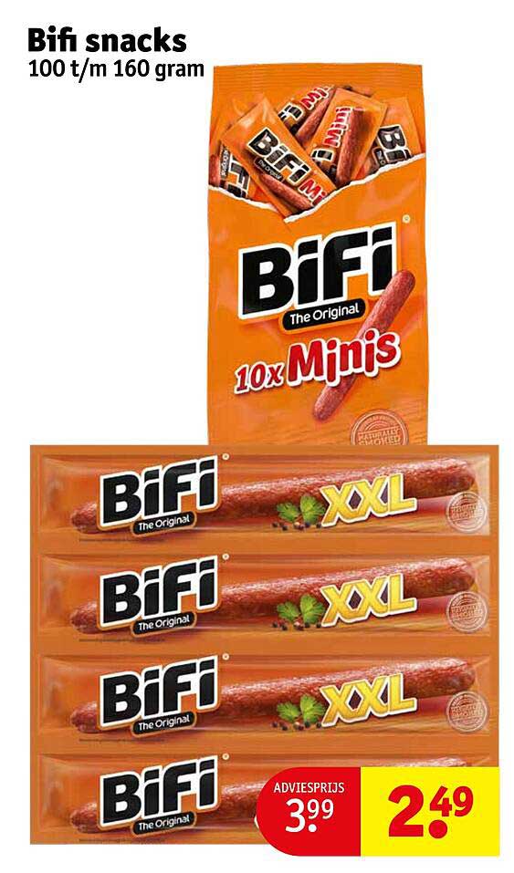 Bifi Snacks aanbieding bij Kruidvat