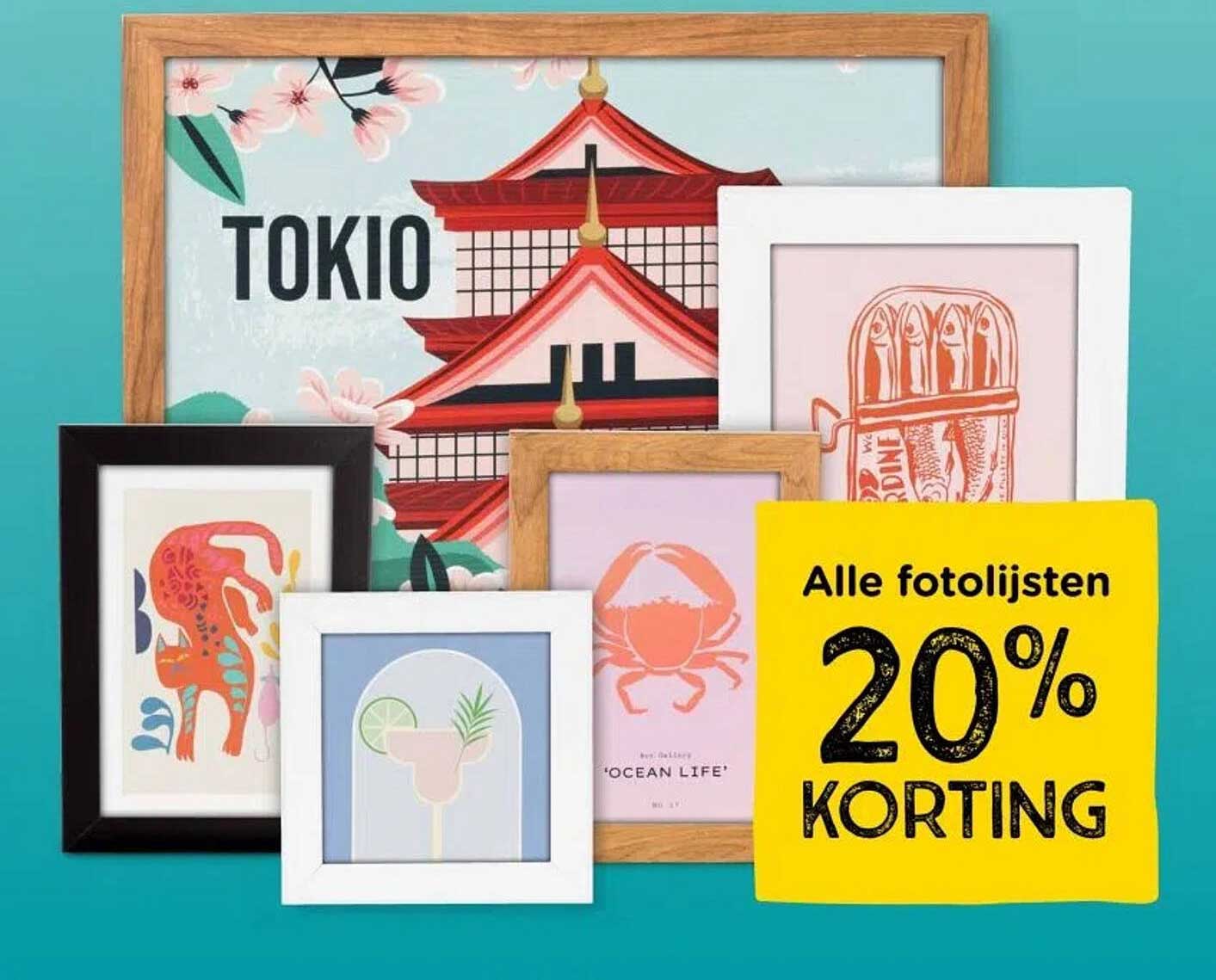 Alle Fotolijsten 20% Korting Aanbieding bij Xenos - FolderFeest.nl