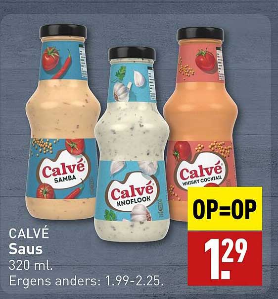 Calvé Saus aanbieding bij ALDI