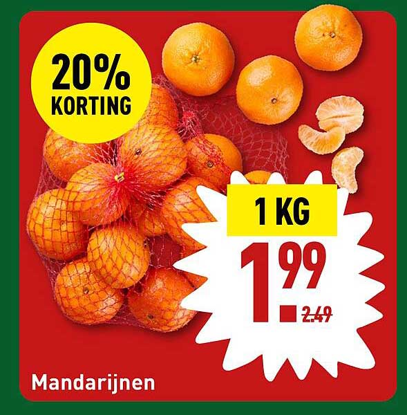 Mandarijnen aanbieding bij ALDI