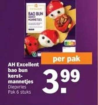 Ah Excellent Bao Bun Kerst-Mannetjes Aanbieding bij Albert Heijn ...