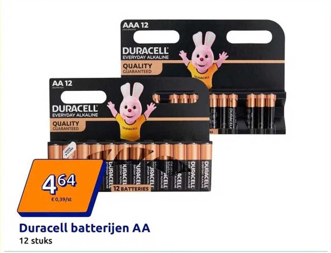 Duracell Batterijen Aa 12 Stuks Aanbieding bij Action - FolderFeest.nl
