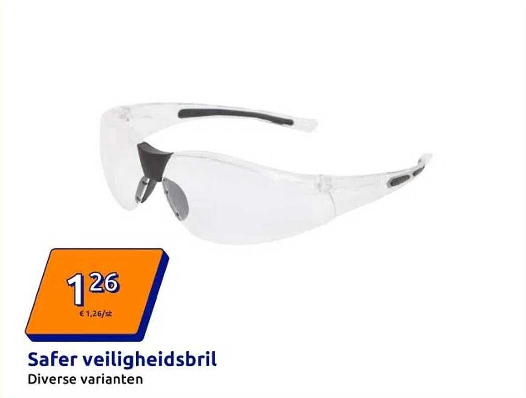 Safer Veiligheidsbril Aanbieding bij Action - FolderFeest.nl