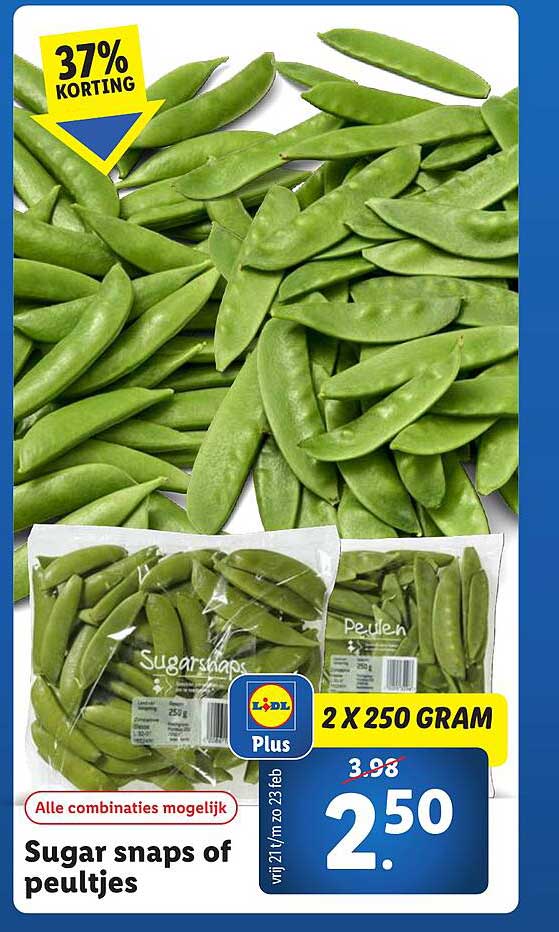 Sugar Snaps Of Peultjes aanbieding bij Lidl