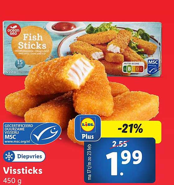 Vissticks aanbieding bij Lidl