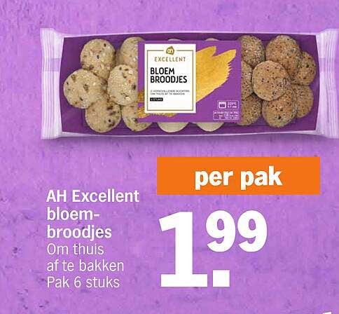 Ah Excellent Bloem-Broodjes Aanbieding bij Albert Heijn - FolderFeest.nl