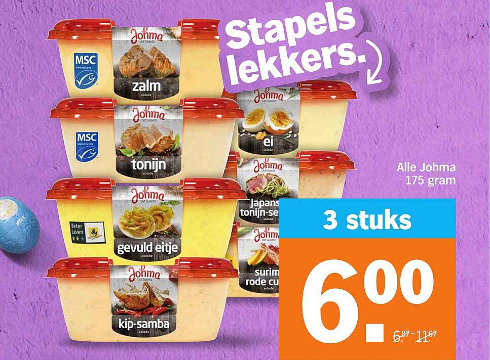 Alle Johma 175 Gram - 3 Stuks Voor €6,00 Aanbieding bij Albert Heijn ...