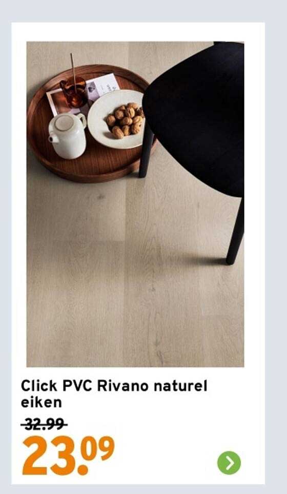 Click Pvc Rivano Naturel Eiken aanbieding bij GAMMA